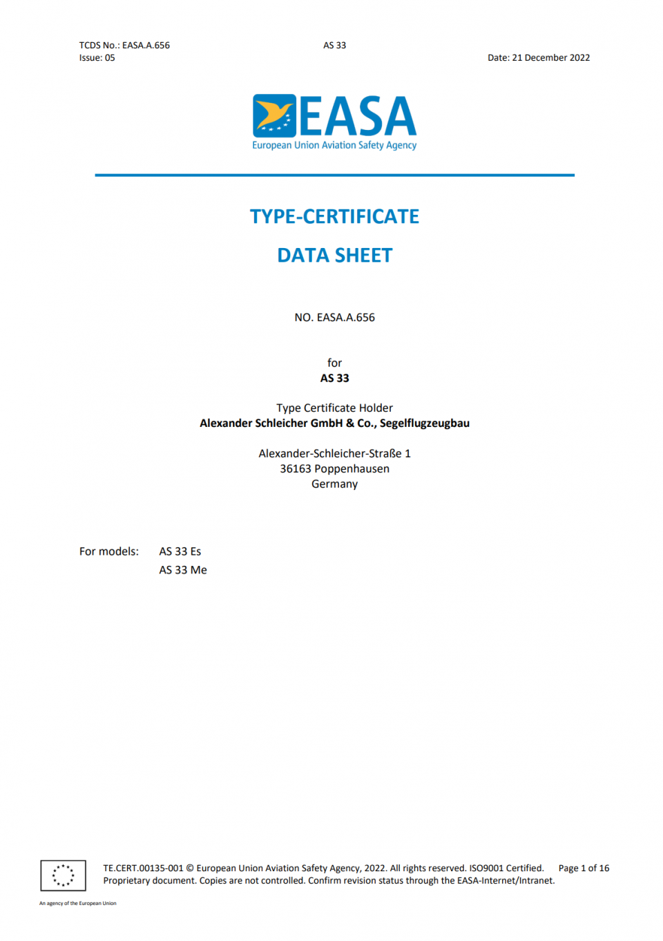 The AS 33 Me is now certified! | ASSegelflug